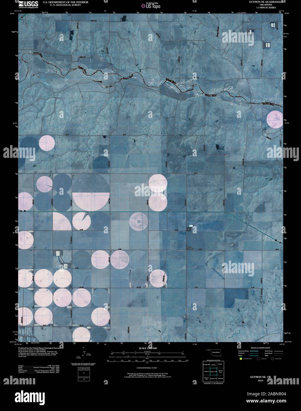 Map of guymon hi-res stock photography and images - Alamy