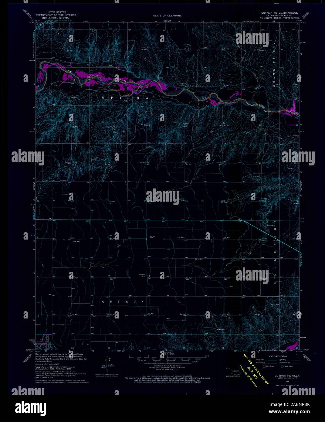 Map of guymon hi-res stock photography and images - Alamy