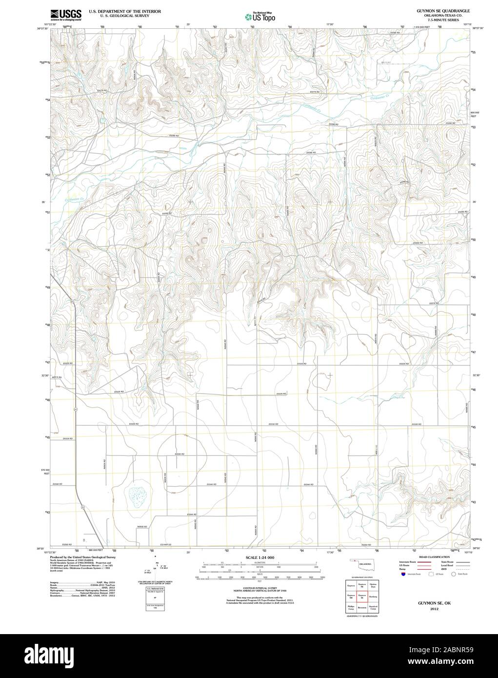 Map of guymon hi-res stock photography and images - Alamy