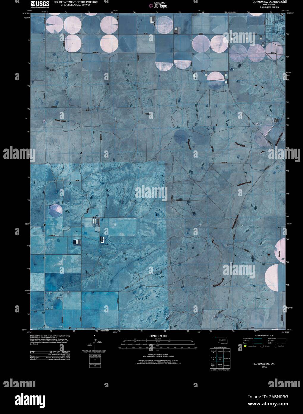 Map of guymon hi-res stock photography and images - Alamy