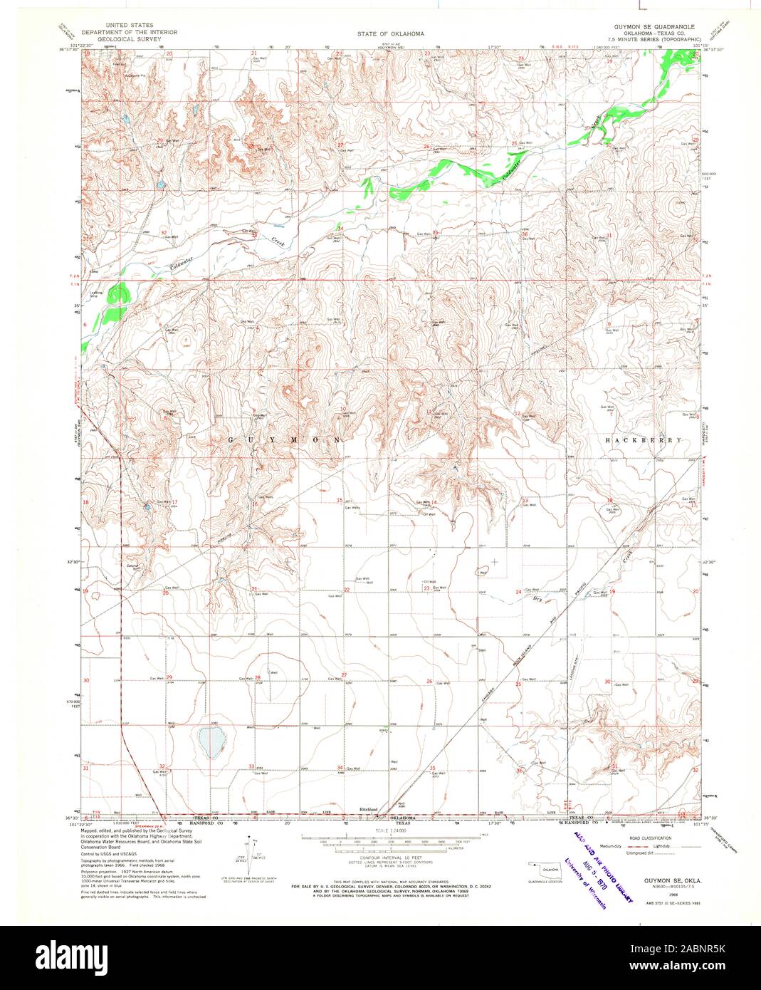 Map of guymon hi-res stock photography and images - Alamy