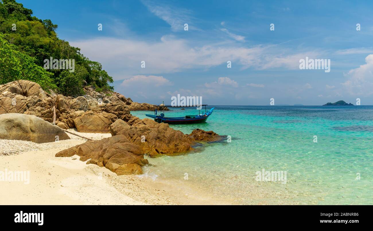 Rawa Island, Perhentian Islands, Malaysia; 18-May-2019; The boat and ...