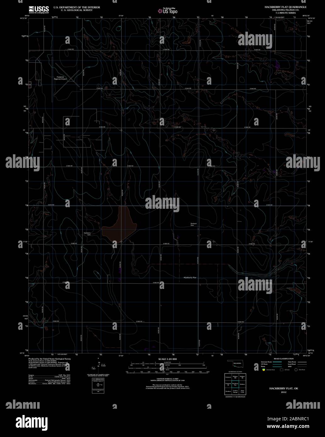 Map of hackberry hi-res stock photography and images - Alamy