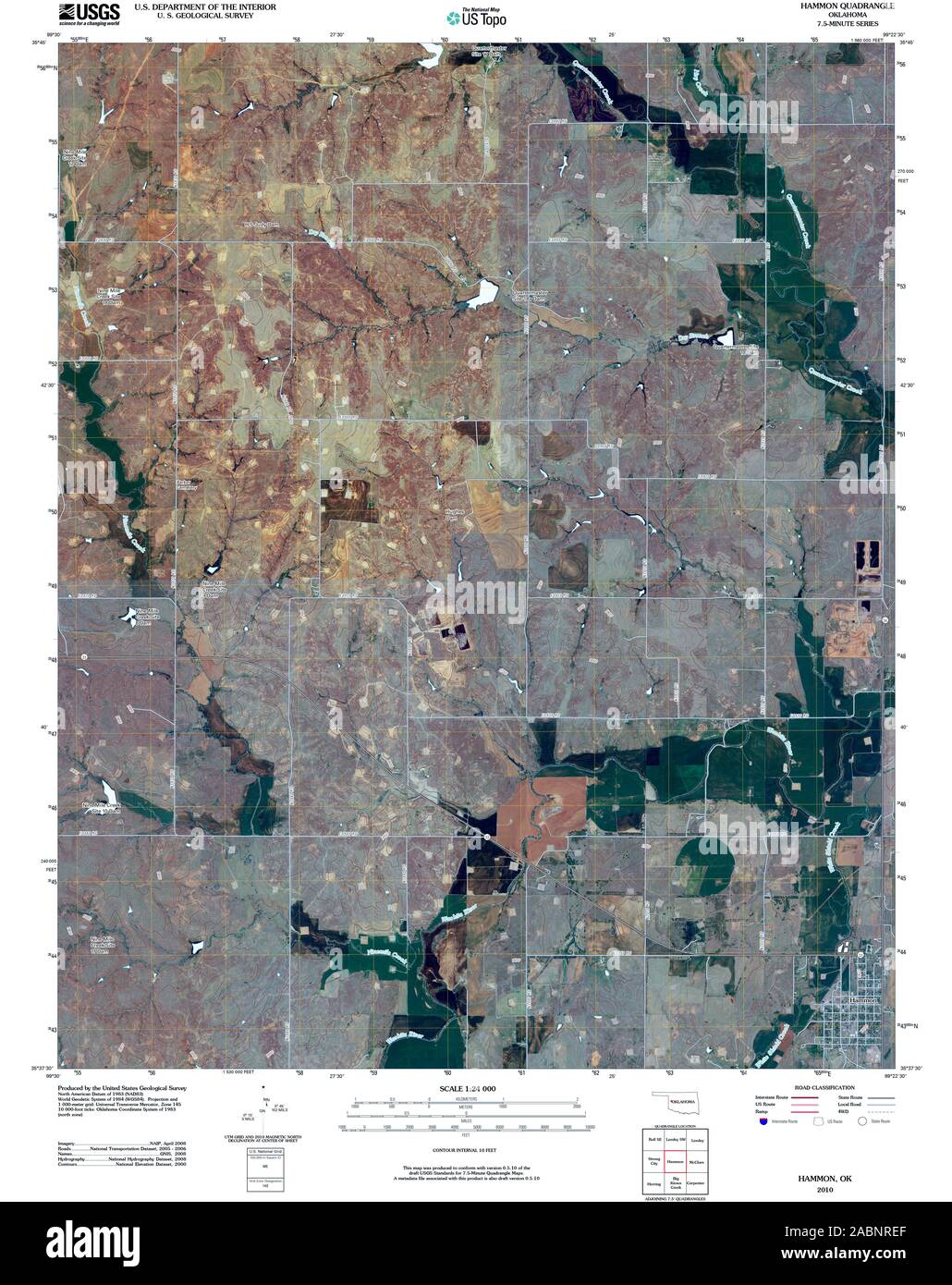 Map of hammon Cut Out Stock Images & Pictures - Alamy