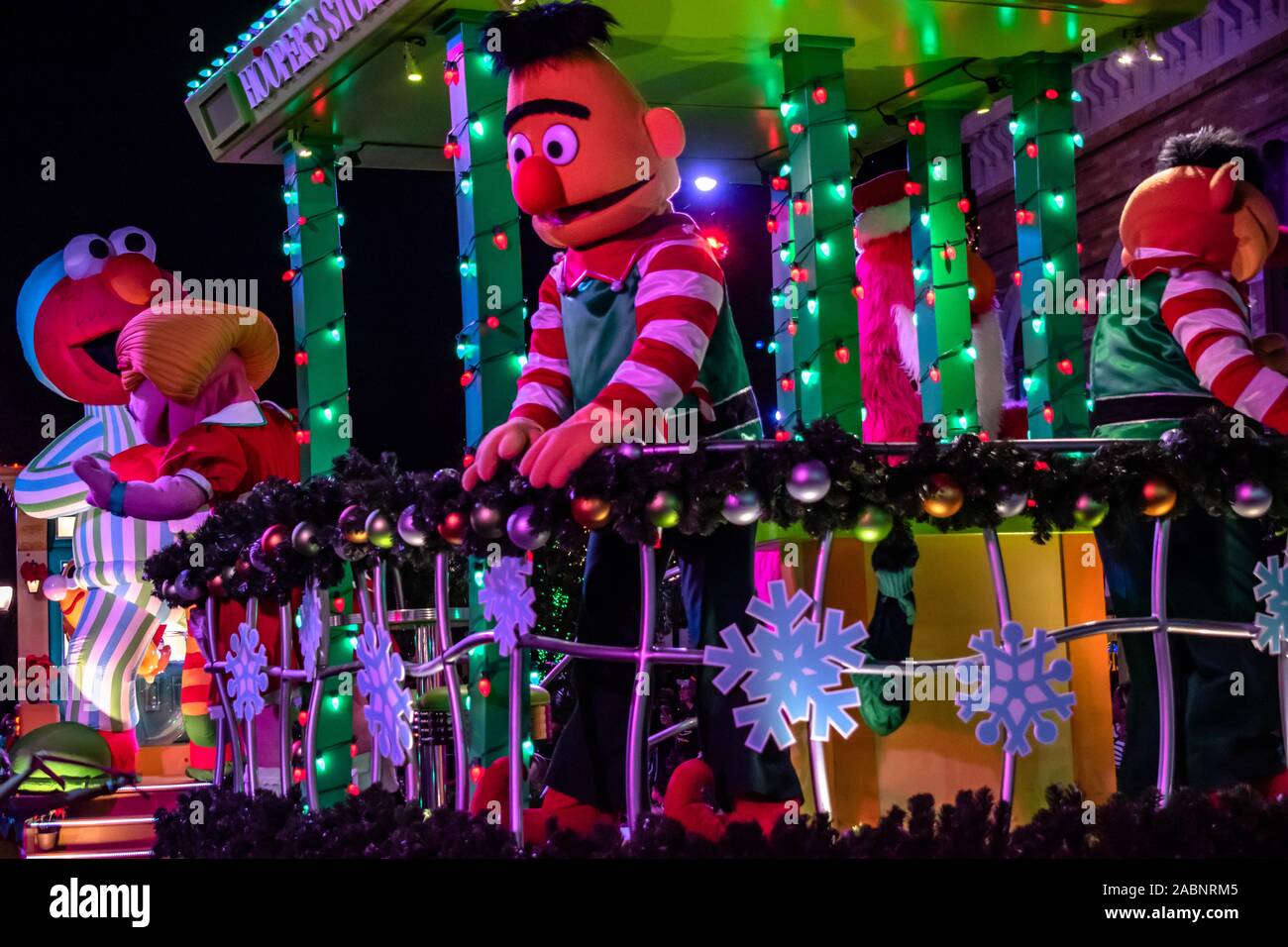 Orlando, Florida . November 23, 2019. Bert and Ernie in Sesame Street ...