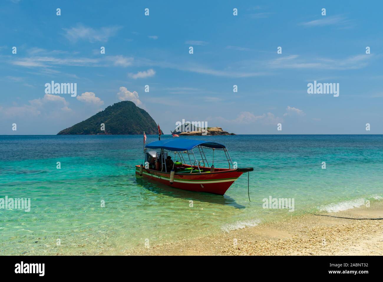 Rawa Island, Perhentian Islands, Malaysia; 18-May-2019; The boat and ...