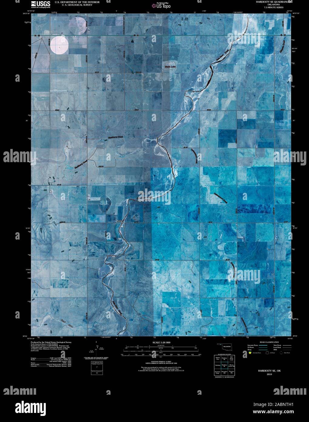 Map of hardesty hi-res stock photography and images - Alamy