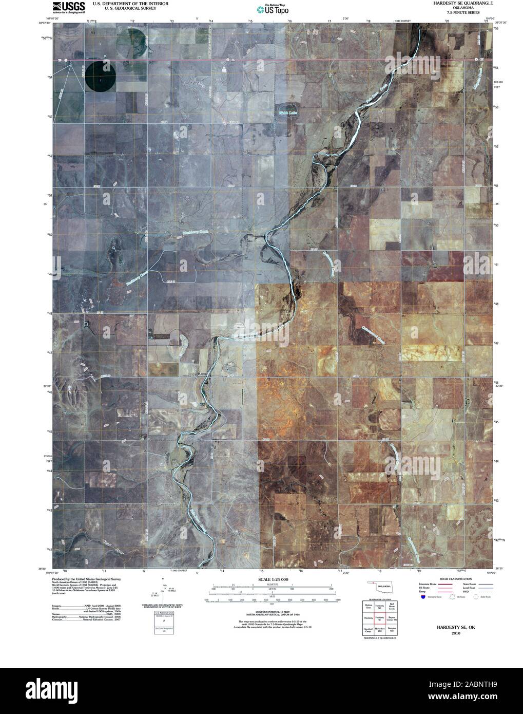 Map of hardesty hi-res stock photography and images - Alamy