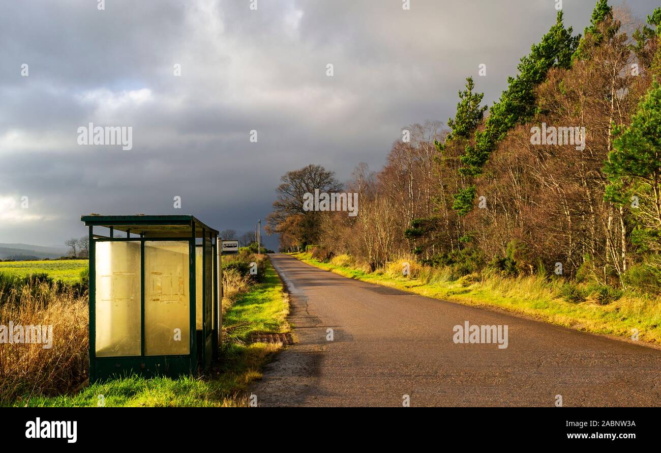 Rural bus stop scotland hi-res stock photography and images - Alamy
