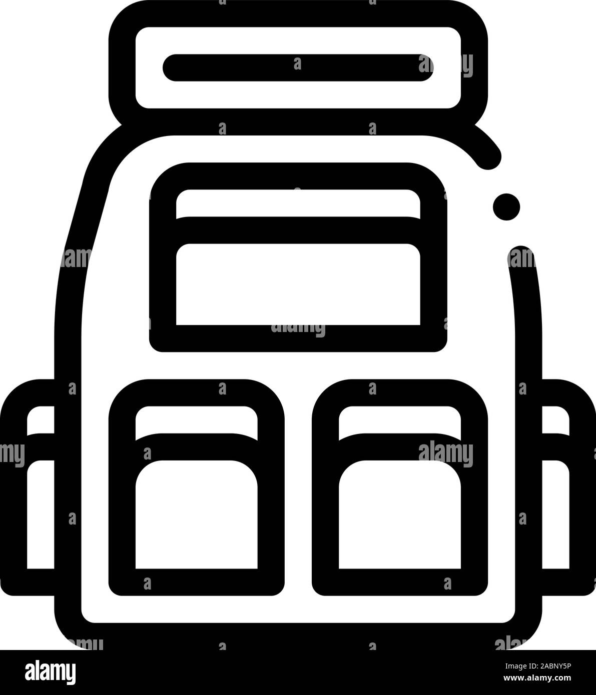 Travel Camping Backpack Icon Vector Outline Illustration Stock Vector ...