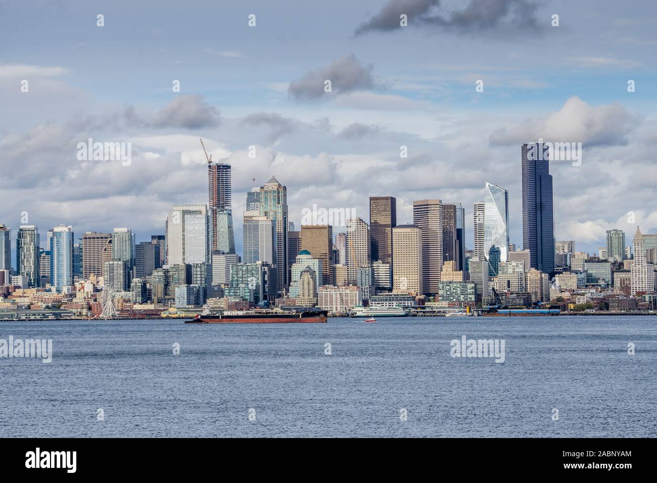 A view of a section of the Seattle skyline Stock Photo - Alamy