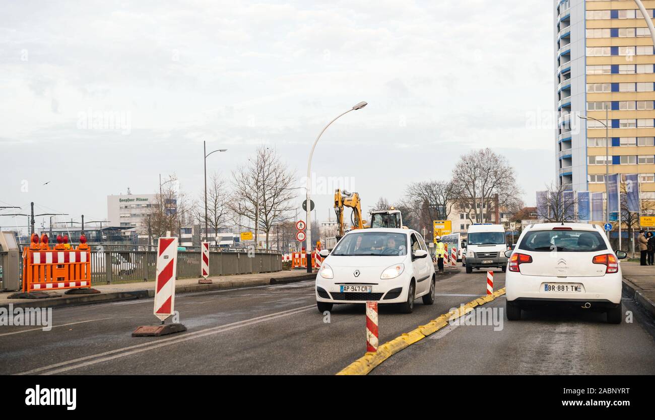 Bus Lane Roadworks High Resolution Stock Photography and Images - Alamy