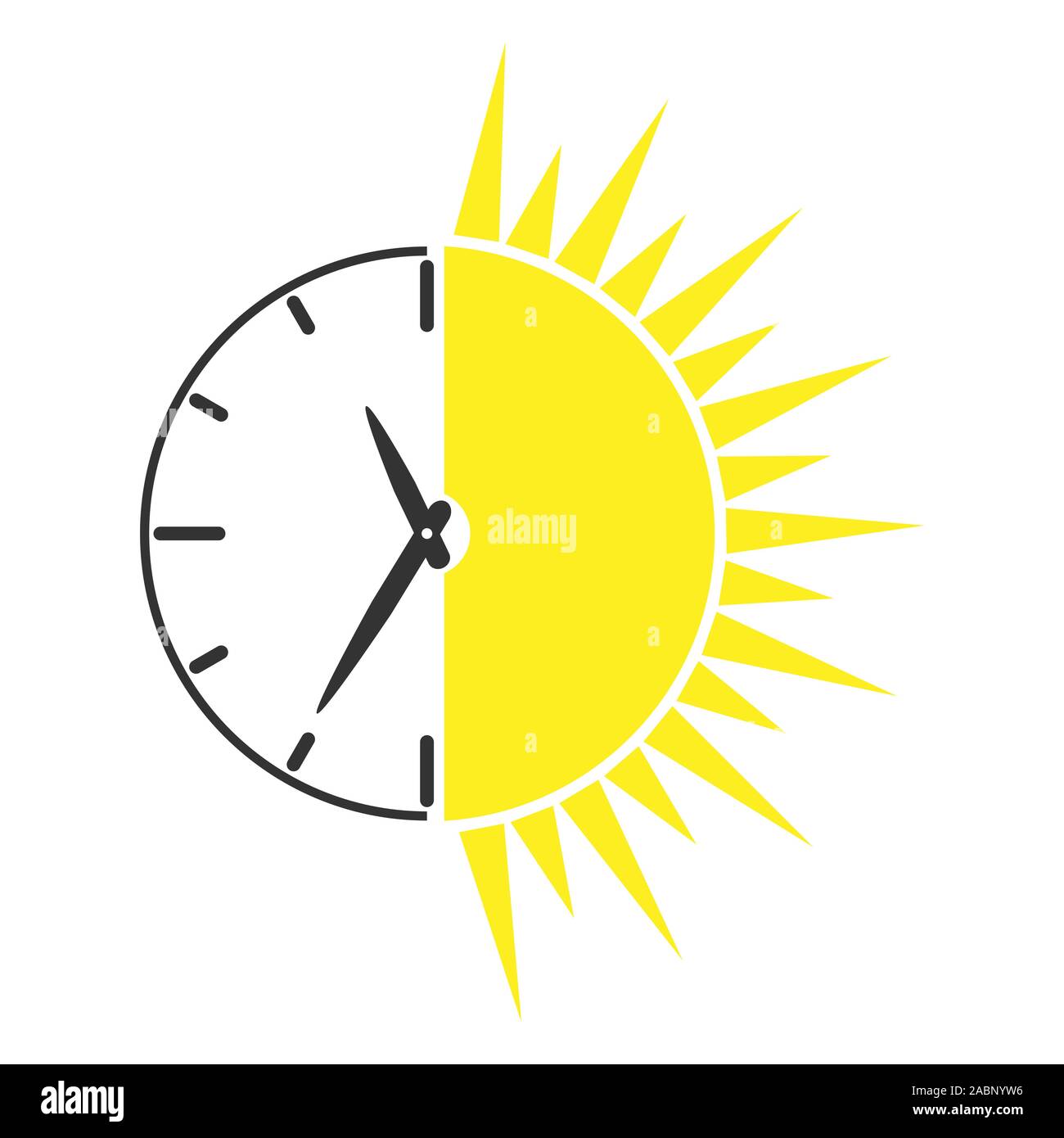 Icon hours of the day or daytime.Flat icon for mobile and web design ...