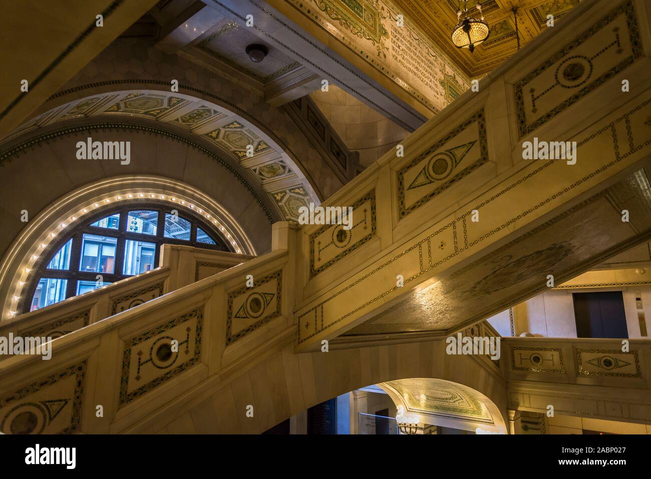 Chicago Cultural Center, a landmark building opened in 1897, Chicago ...