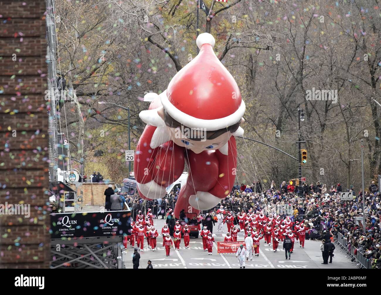 New York, United States. 28th Nov, 2019. The Elf on the Shelf balloon ...