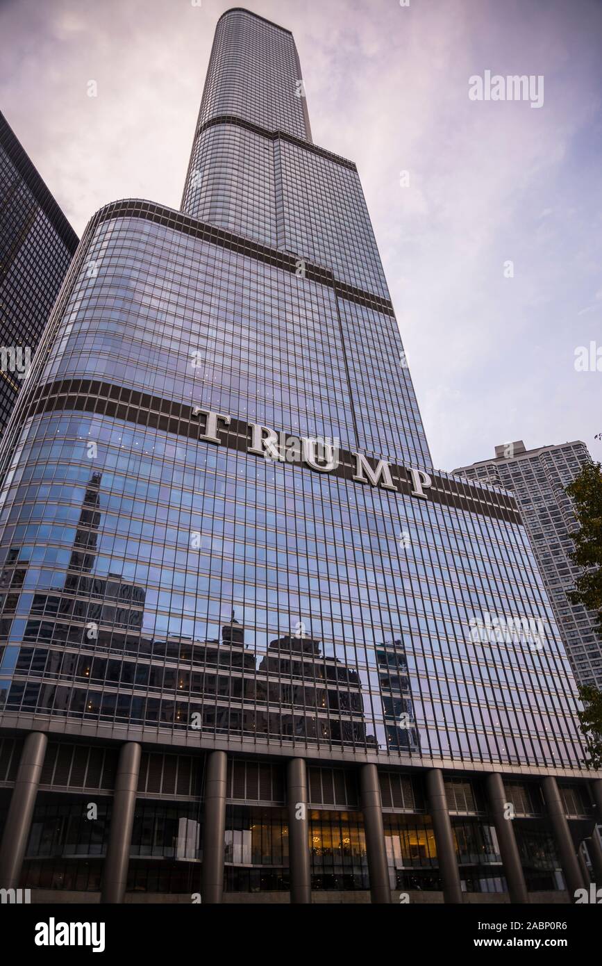 Trump International Hotel and Tower, Chicago, Illinois, USA Stock Photo ...