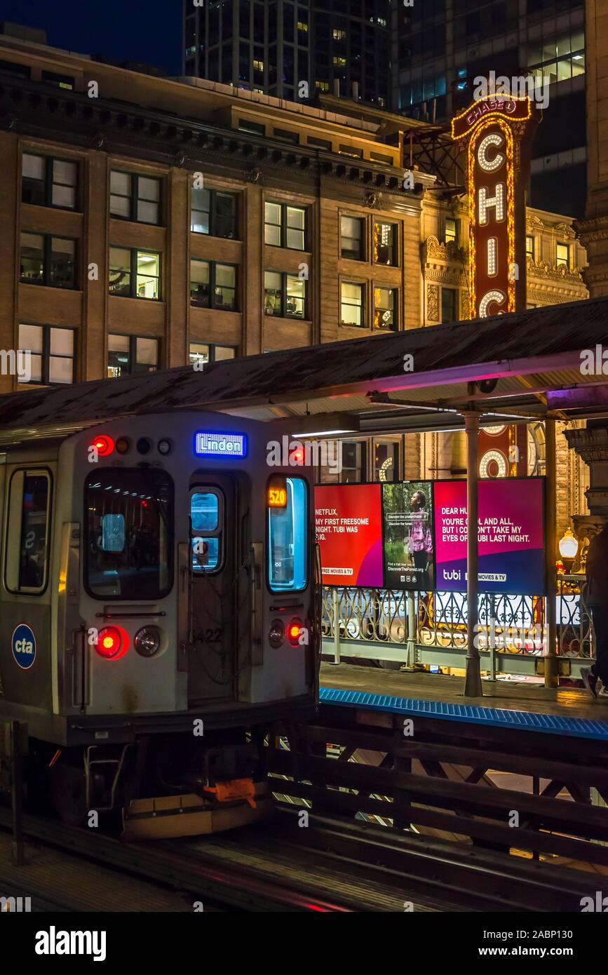 Cta l elevated railway hi-res stock photography and images - Alamy