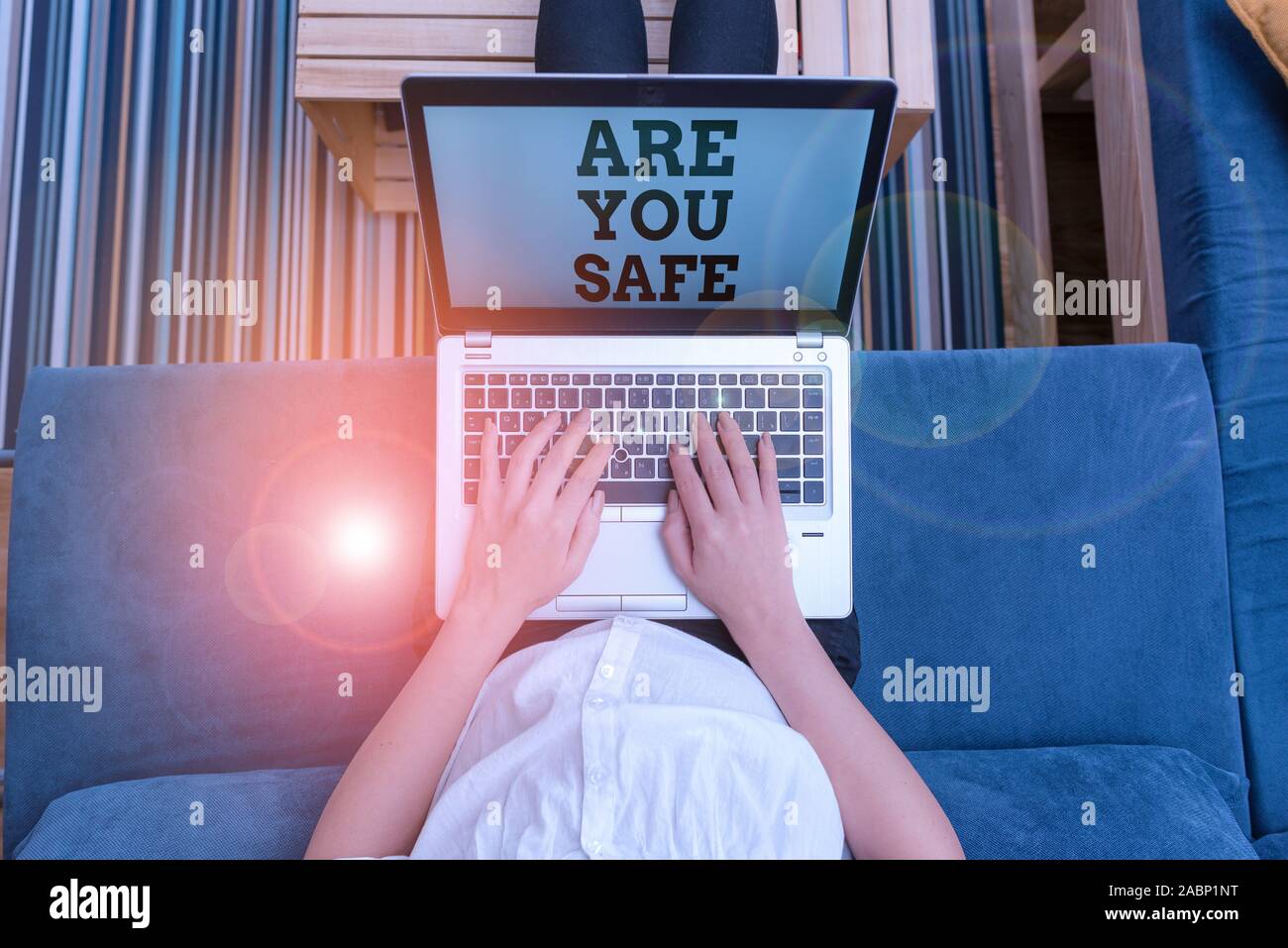Writing note showing Are You Safe. Business concept for Free from ...