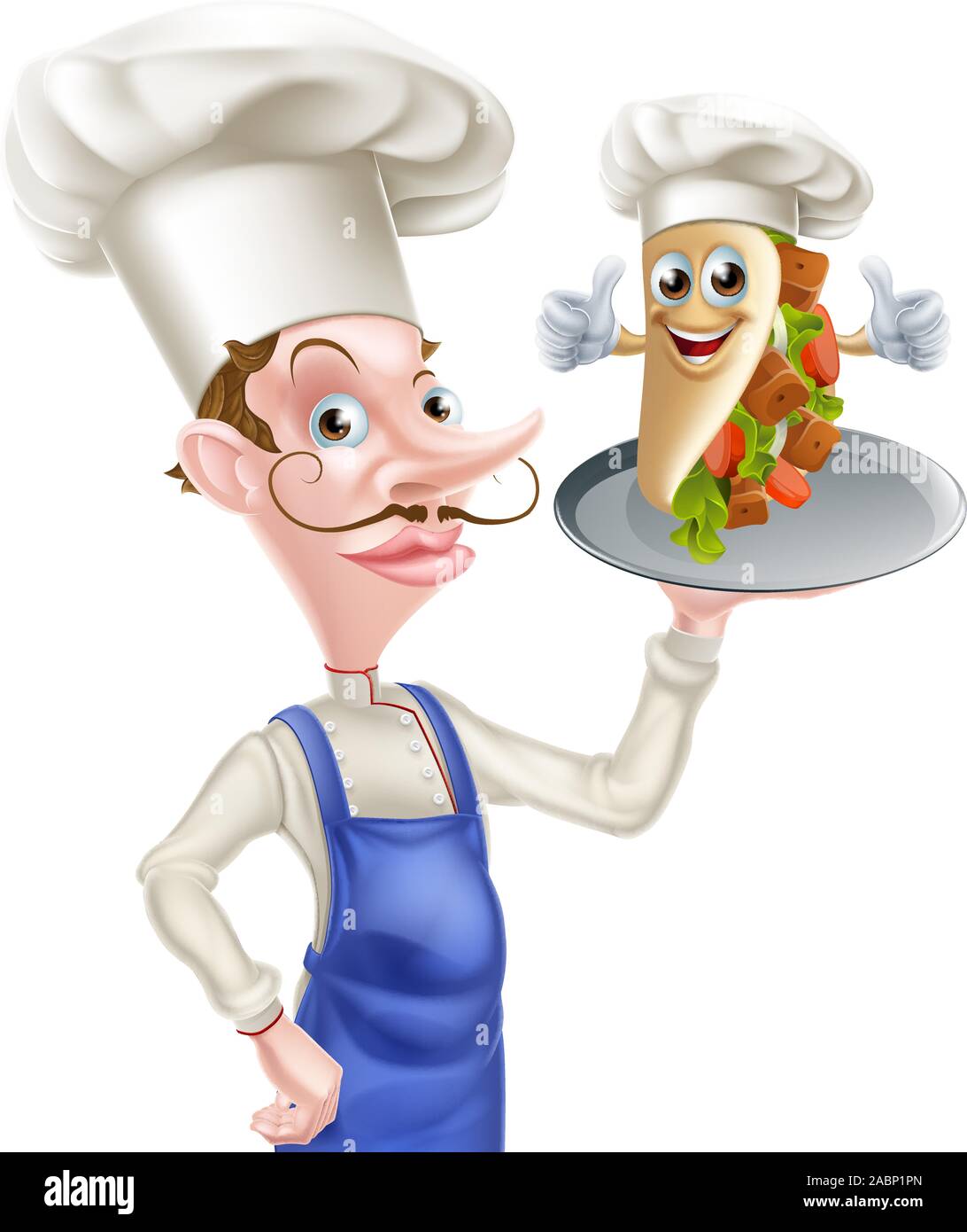 Cartoon fast food shawarma Stock Vector Images - Alamy
