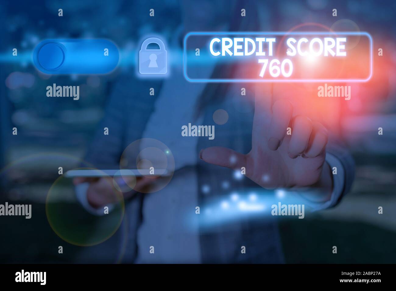 Text sign showing Credit Score 760. Business photo showcasing numerical ...