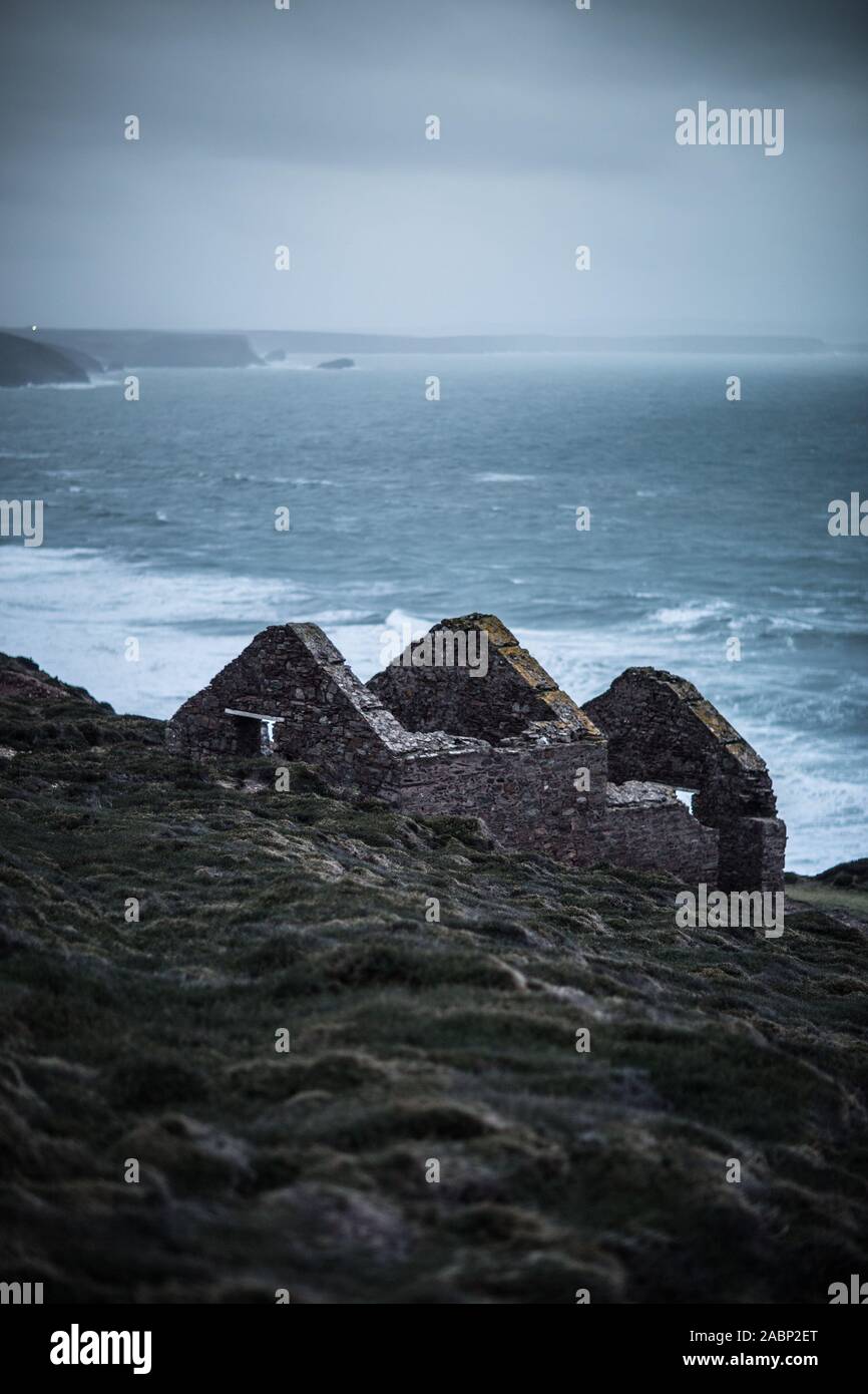 Cornwall Mining Trail - Wheal Coates abandoned tin engine house on the ...