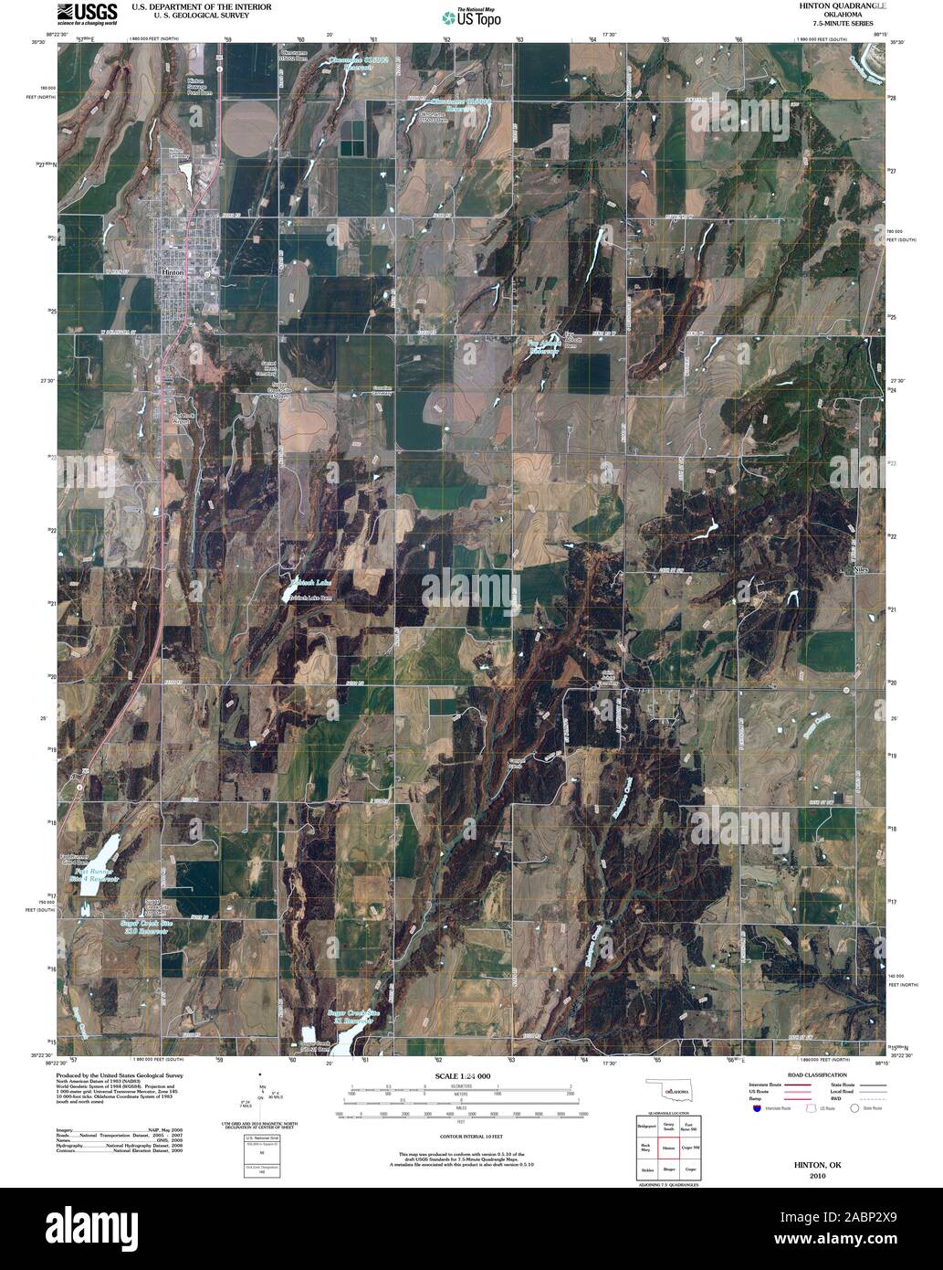 Map of hinton hi-res stock photography and images - Alamy