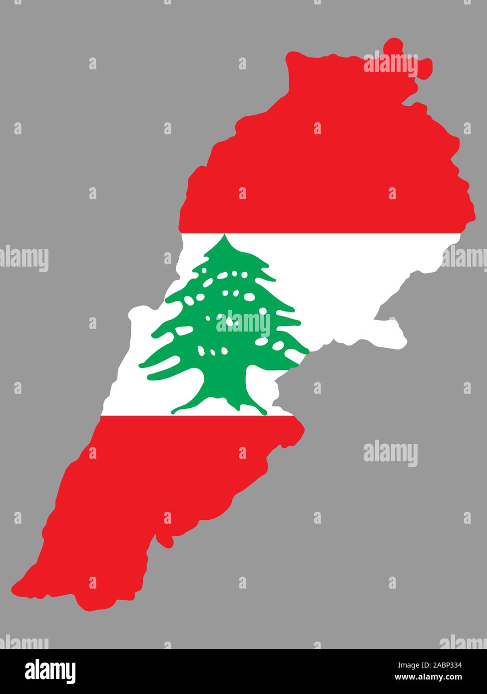 Lebanese map Stock Vector Images - Alamy