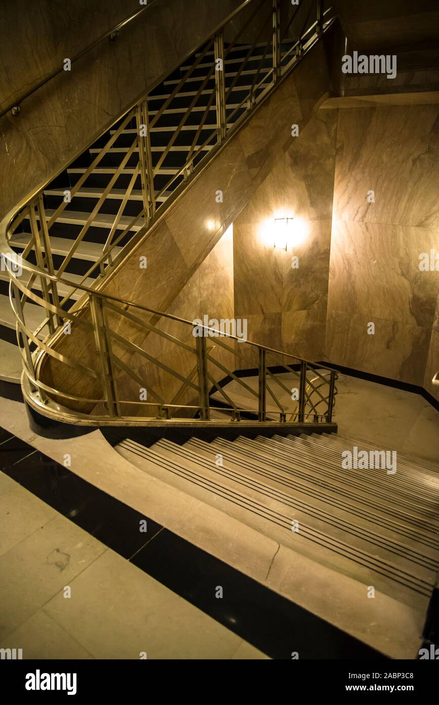 Staircase at the Chicago Board of Trade Building, an Art Deco ...