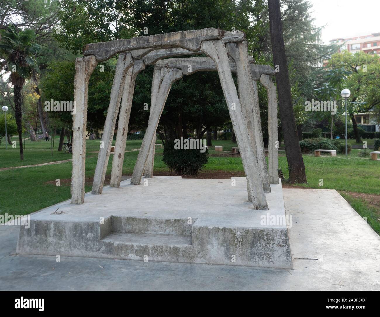 Tirana, Albania - September 29, 2019: Former Post-Block Checkpoint to ...