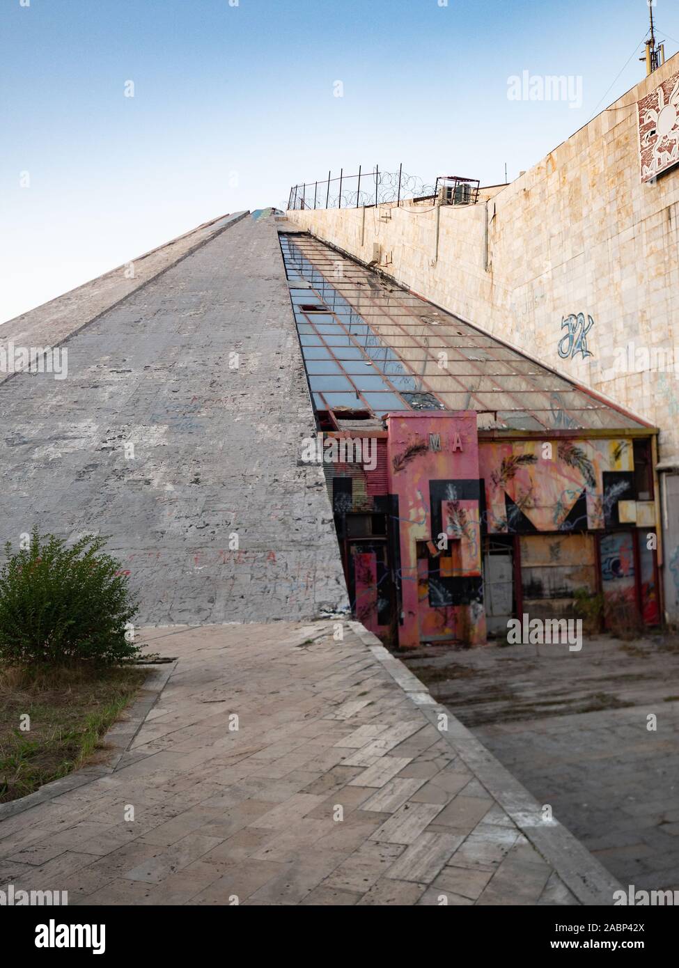 Tirana, Albania - September 29, 2019: Abandoned Pyramid of Tirana ...