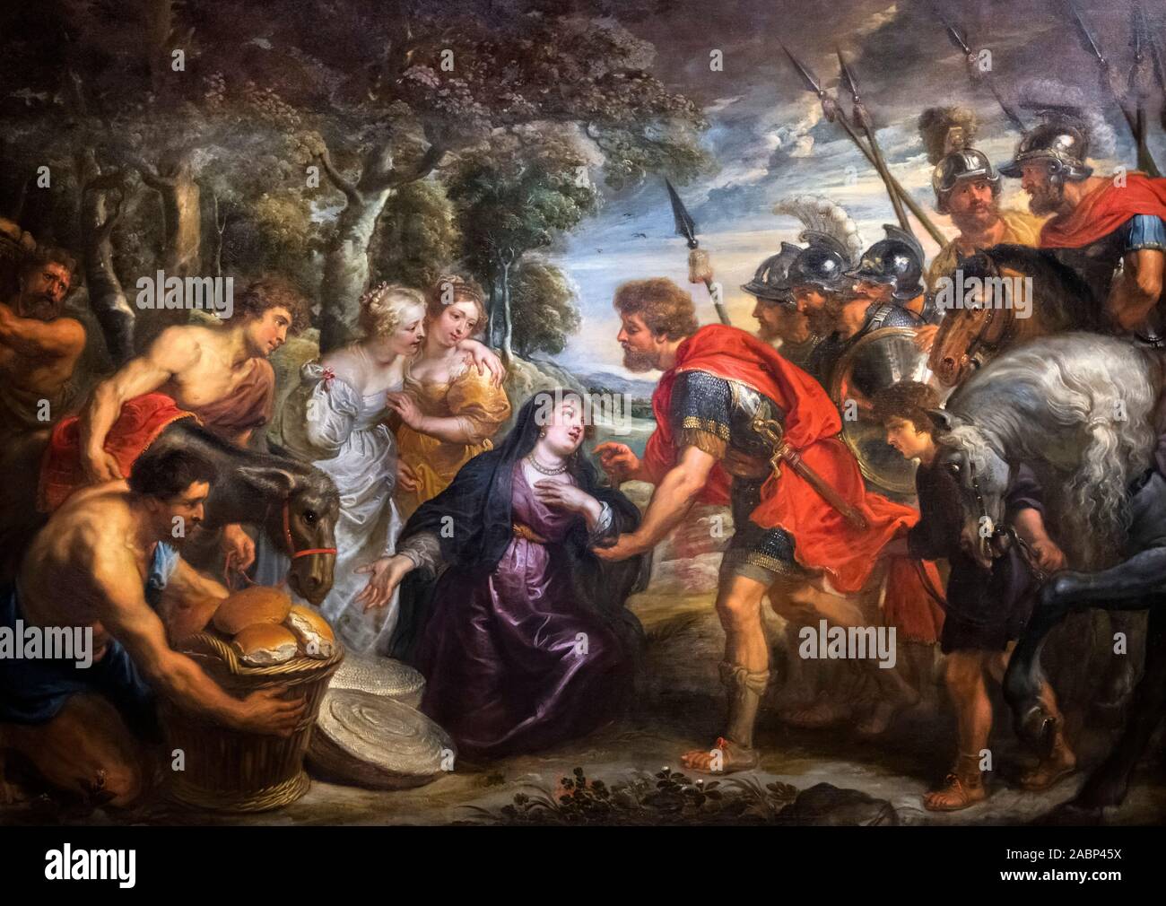 The Meeting of David and Abigail (1 Samuel. 25) by Peter Paul Rubens ...