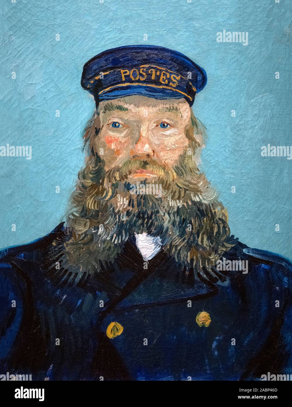 Postman Joseph Roulin by Vincent van Gogh (1853-1890), oil on canvas ...
