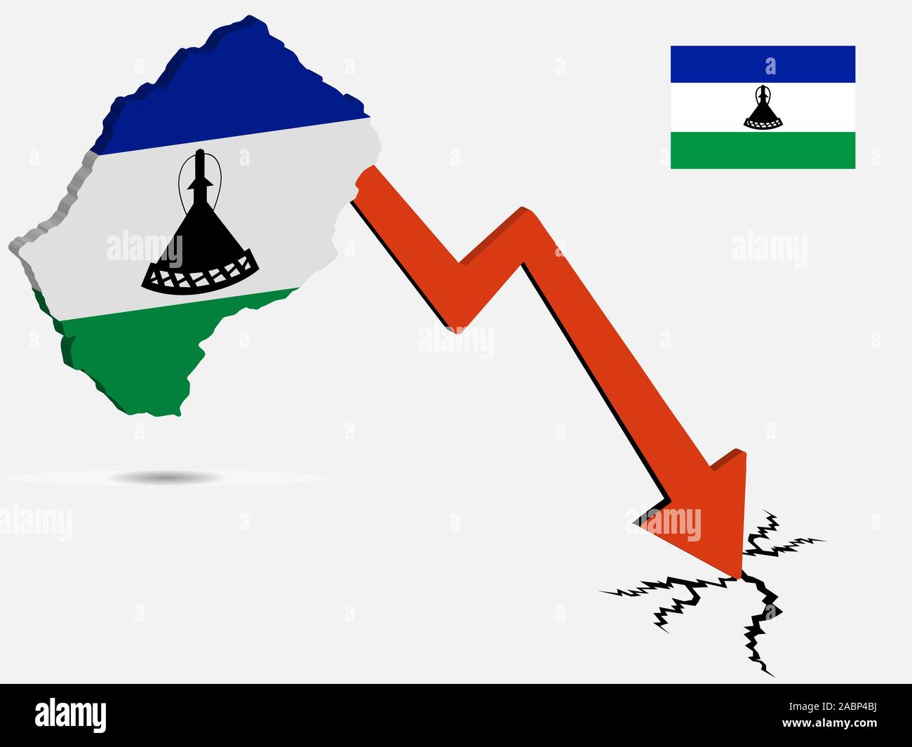 Lesotho graph Stock Vector Images - Alamy