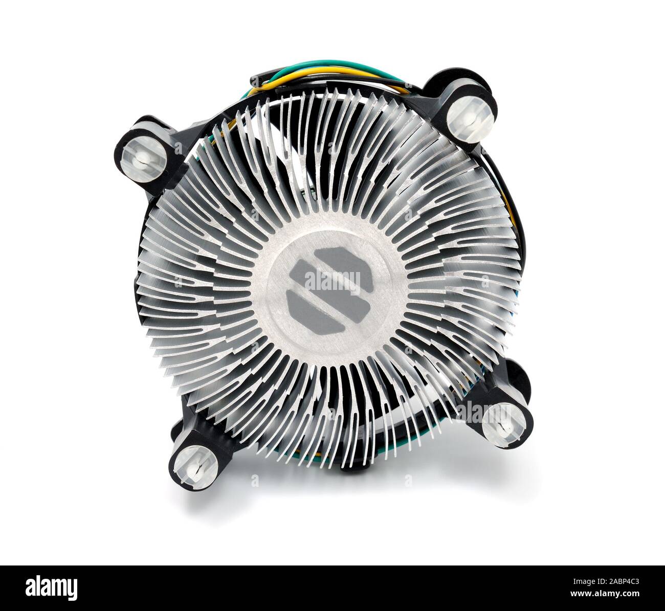 CPU cooler isolated on a white background Stock Photo - Alamy