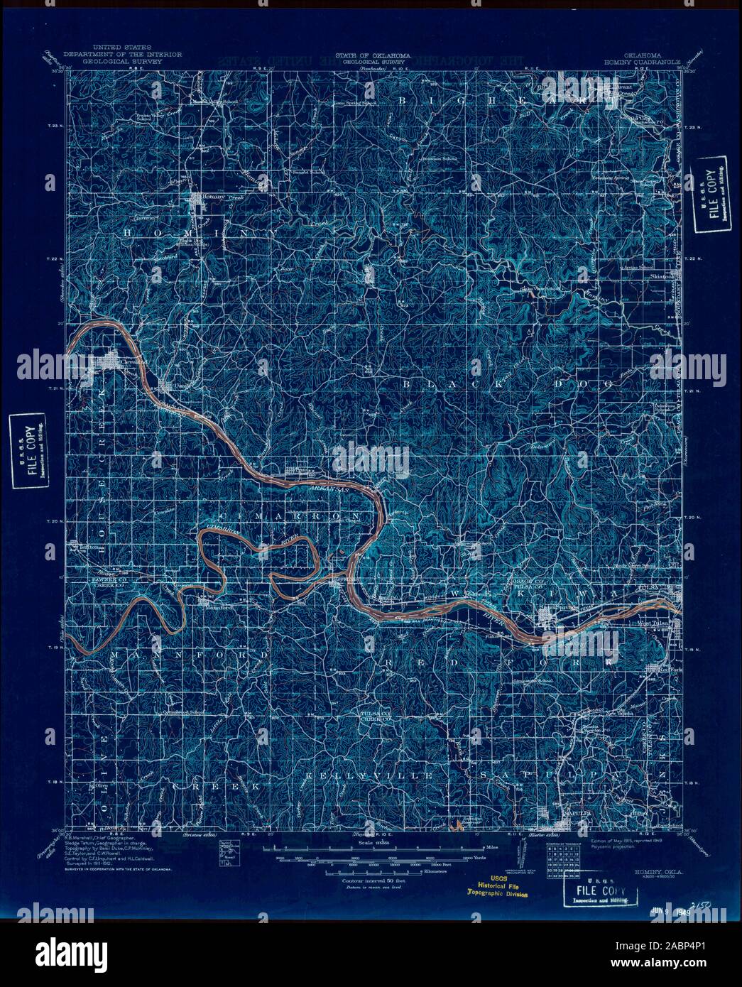 Map of hominy hi-res stock photography and images - Alamy