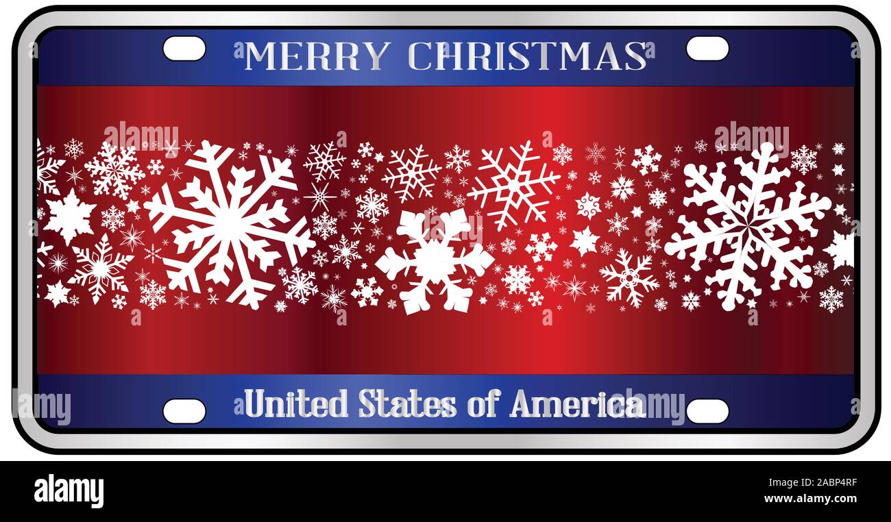 Merry Christmas New Year United States of America land of the free ...