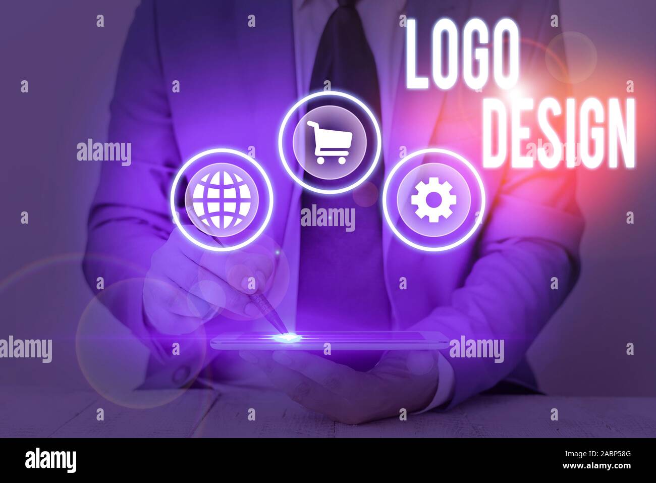 Conceptual hand writing showing Logo Design. Concept meaning a graphic ...