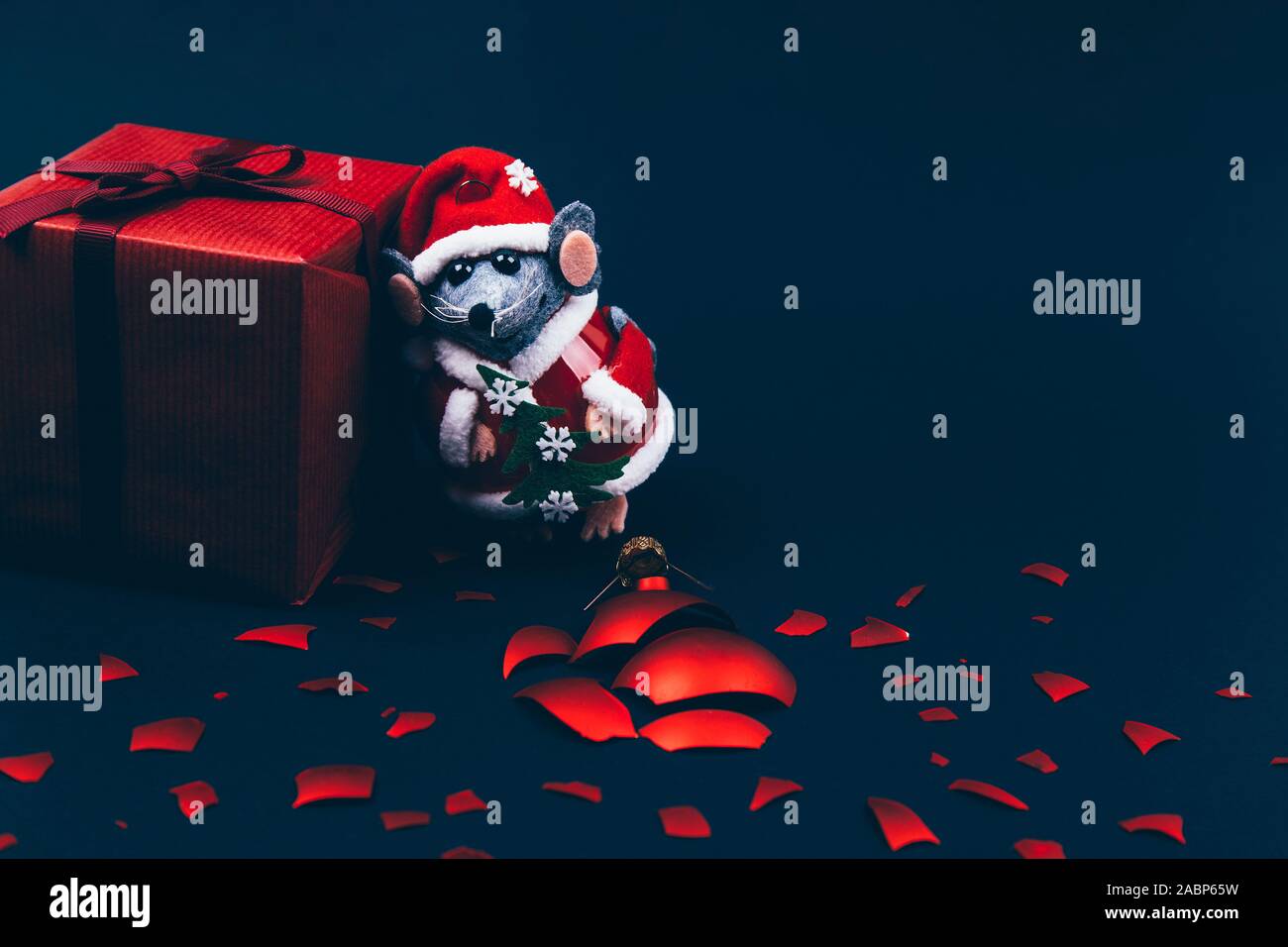 Christmas background xmas rat hi-res stock photography and images - Alamy