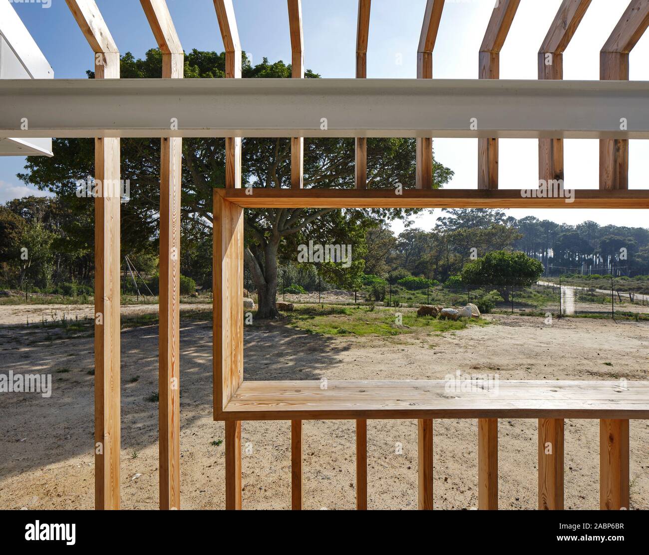 Timber slat view through. SAN Parks Tokai Offices Table Mountain ...