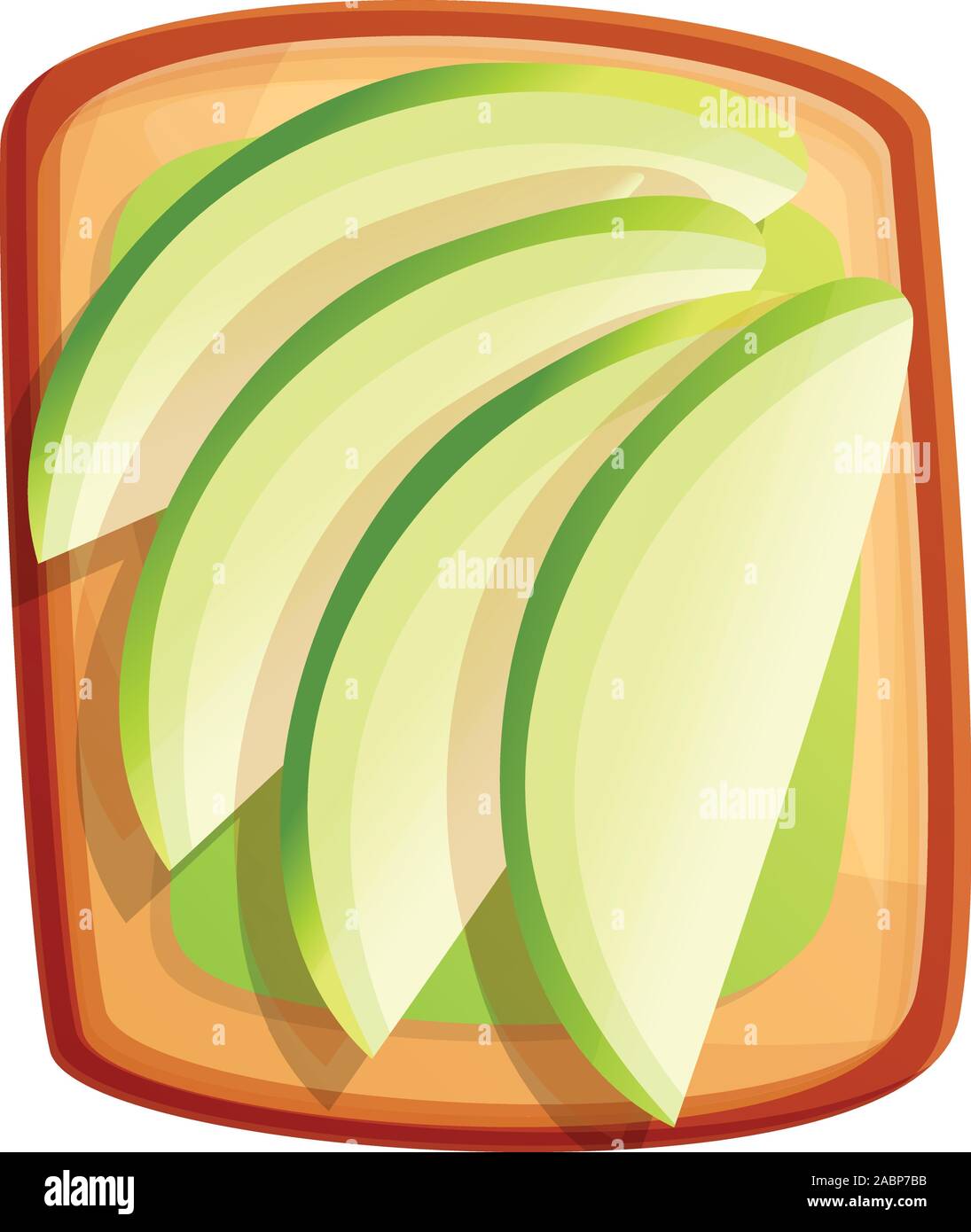 Avocado toast icon. Cartoon of avocado toast vector icon for web design ...