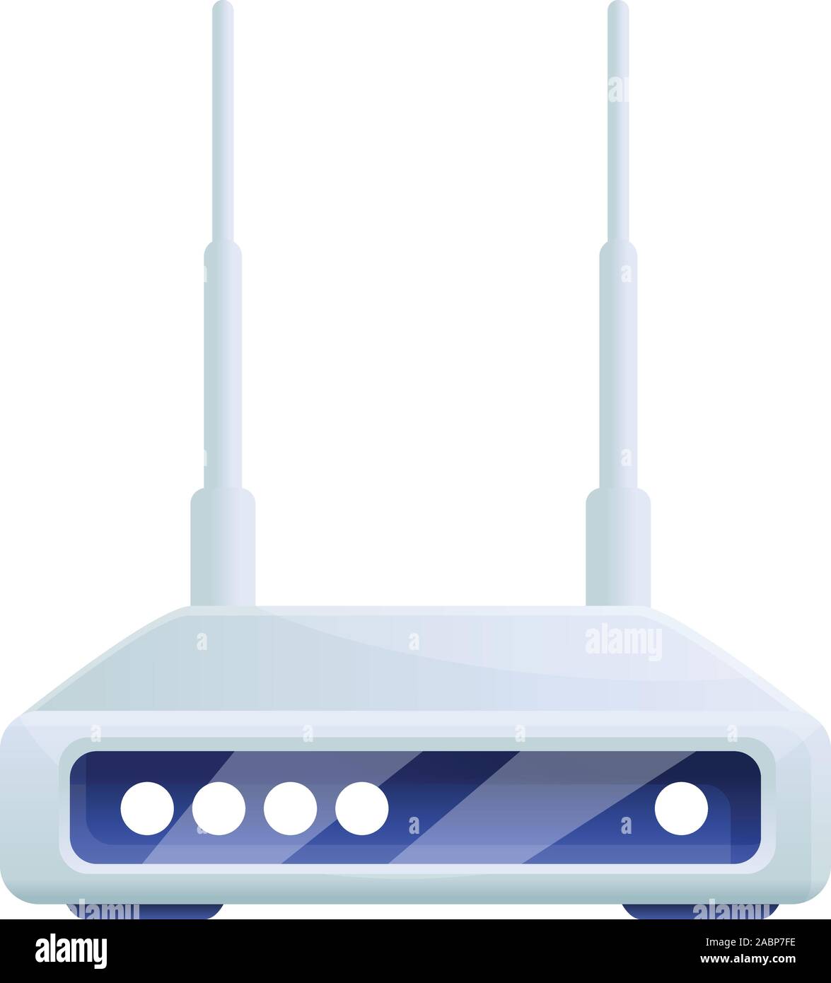 Router icon. Cartoon of router vector icon for web design isolated on ...