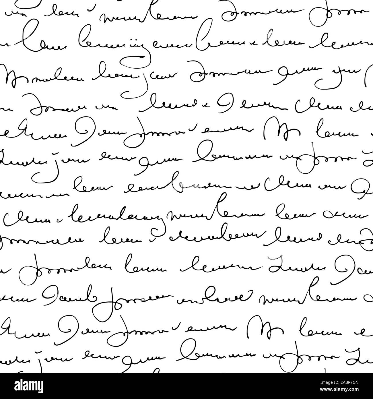 Cursive handwriting paper Black and White Stock Photos & Images - Alamy