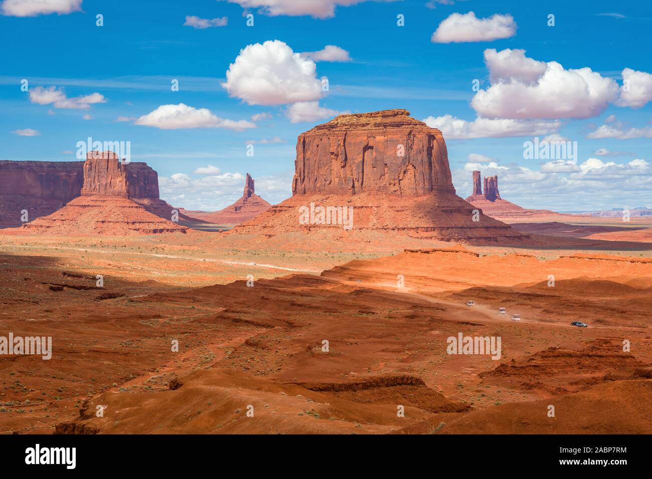 Famous red rocks of Monument Valley. Navajo Tribal Park landscape, Utah ...