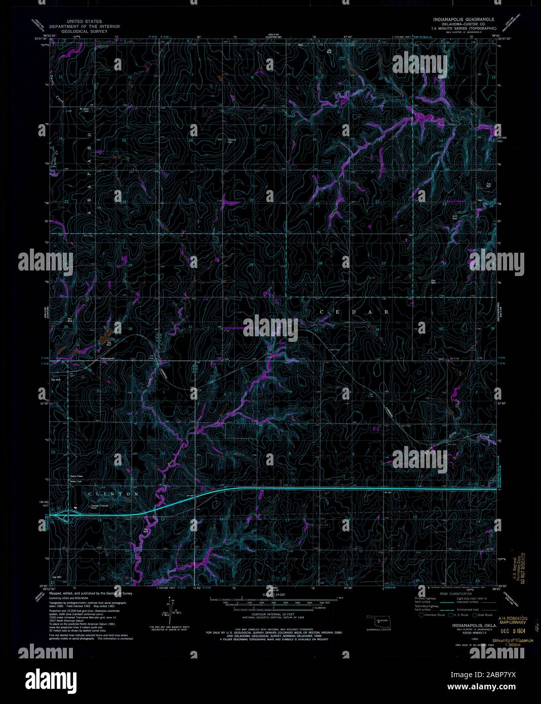 Historical maps of indianapolis hi-res stock photography and images - Alamy