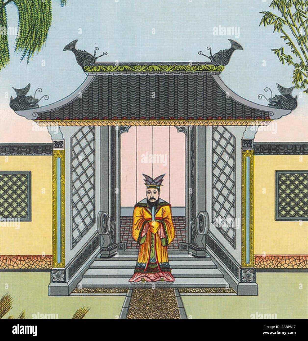 CONFUCIUS (551-479 BC) Chinese philosopher in a 19th century image ...