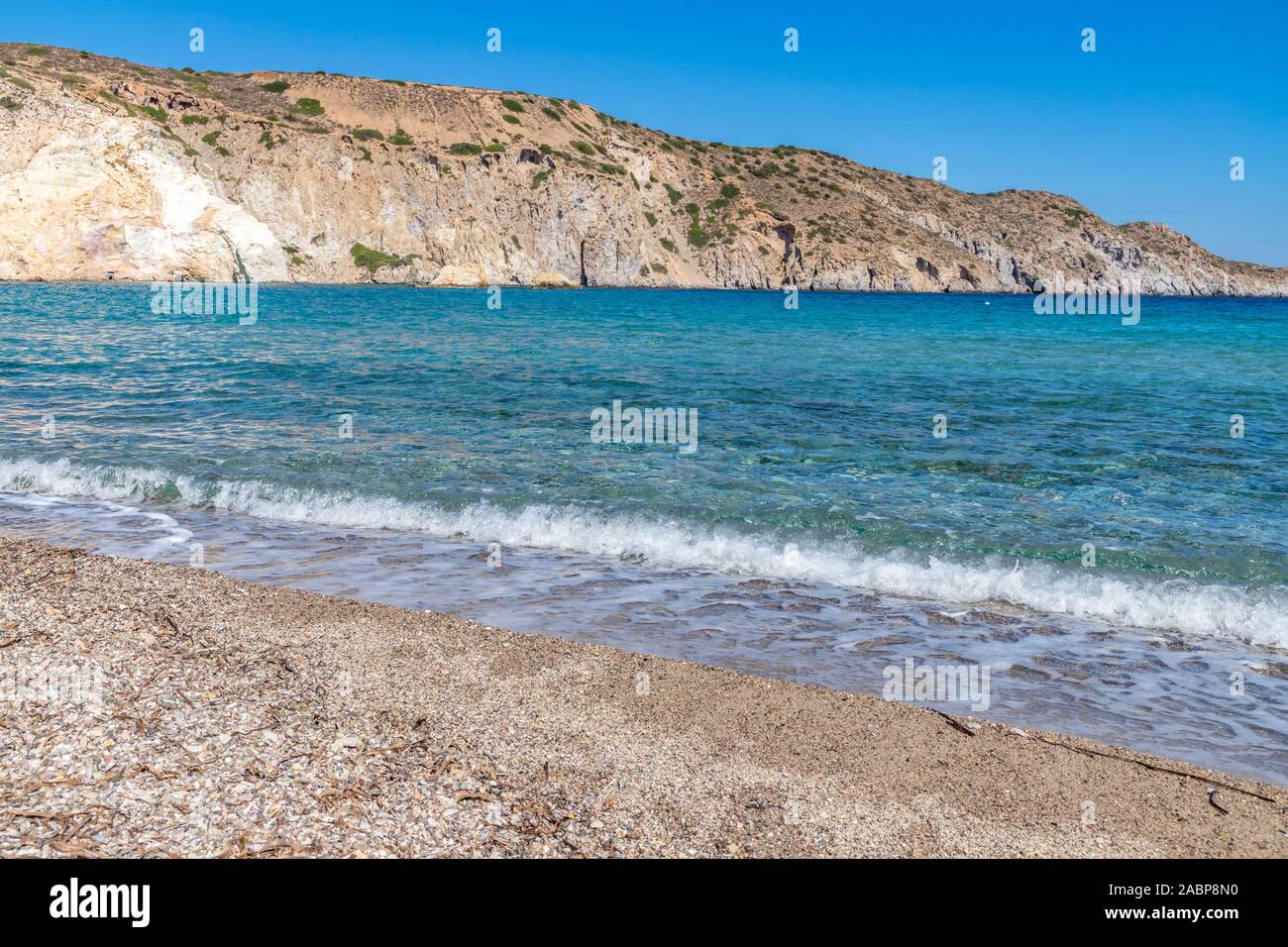Waves in milos beach hi-res stock photography and images - Alamy