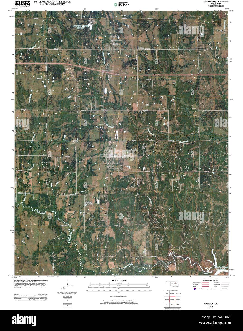 Map of jennings Cut Out Stock Images & Pictures - Alamy
