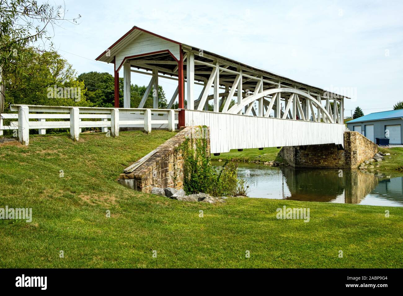 Halls Mill Covered Bridge, St Pauls Church Road, Hopewell Township, PA ...