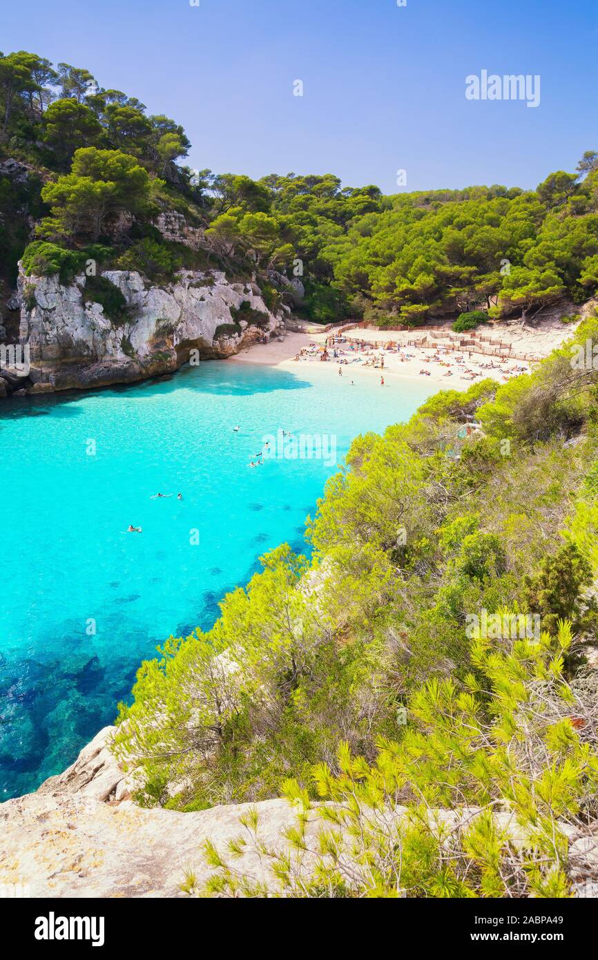 Cala macarelleta beach hi-res stock photography and images - Alamy