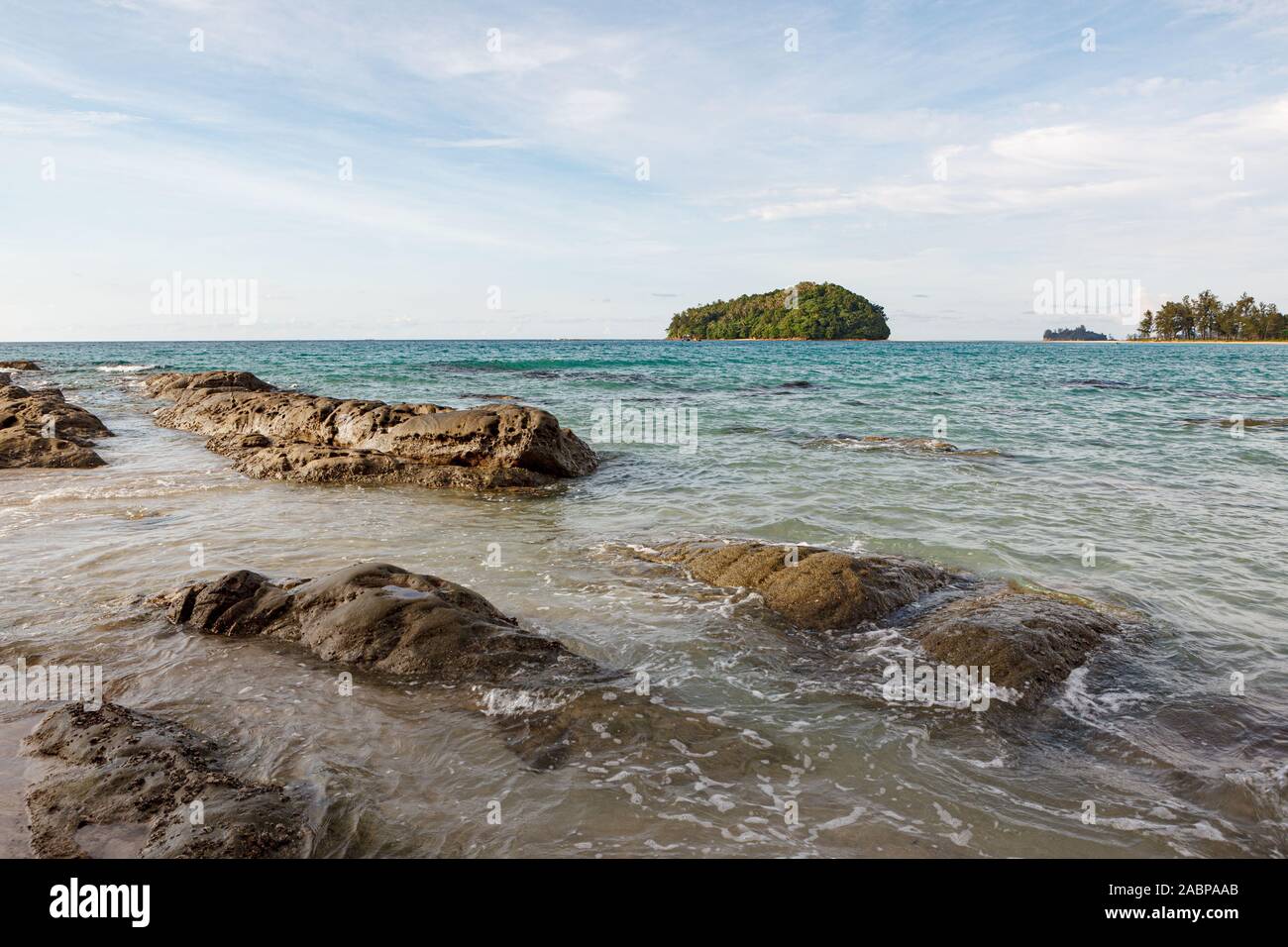 Kelambu beach near tip of Borneo Malaysia Stock Photo - Alamy